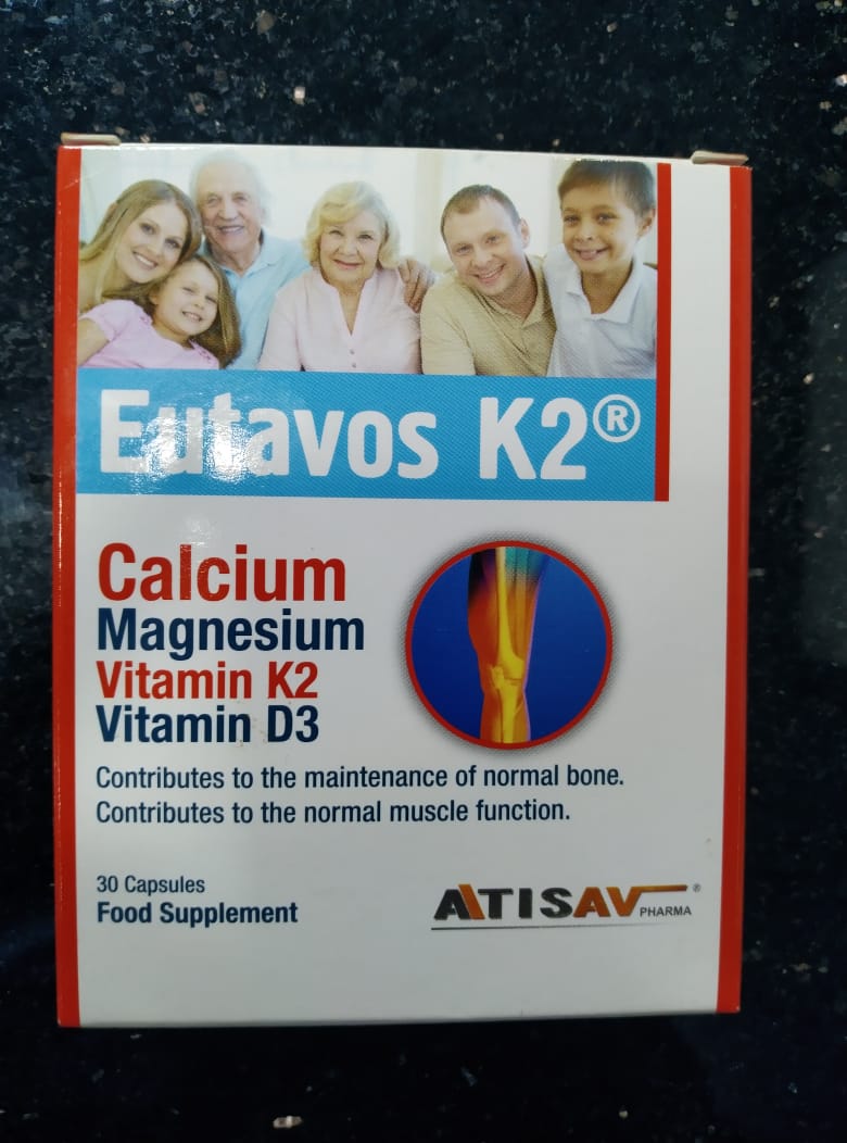 Eutavos K2® 30 Capsules for bone and muscle support - WELLNESS PRO
